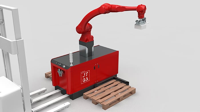 Palettiseur collaboratif | Cobotique industrielle | Jyga